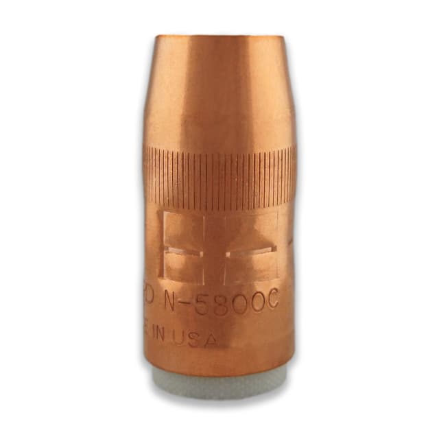 Bernard® Centerfire™ Nozzle, Large, 5/8" Bore, Flush, Copper | MillerWelds