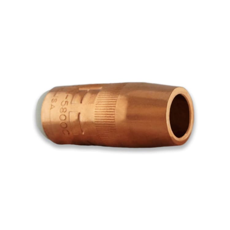 Bernard® Centerfire™ Nozzle, Large, 5/8" Bore, Flush, Copper | MillerWelds